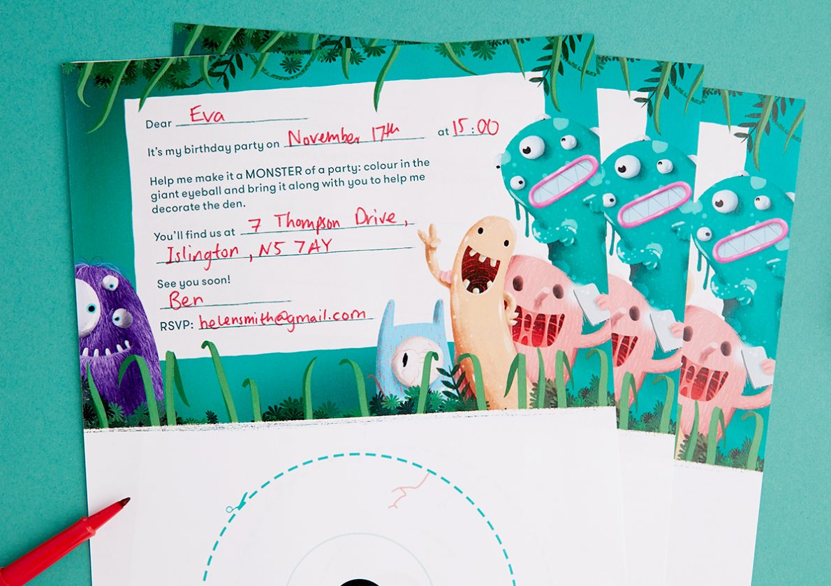 Monster Kids Birthday Party Invitations | Wonderbly